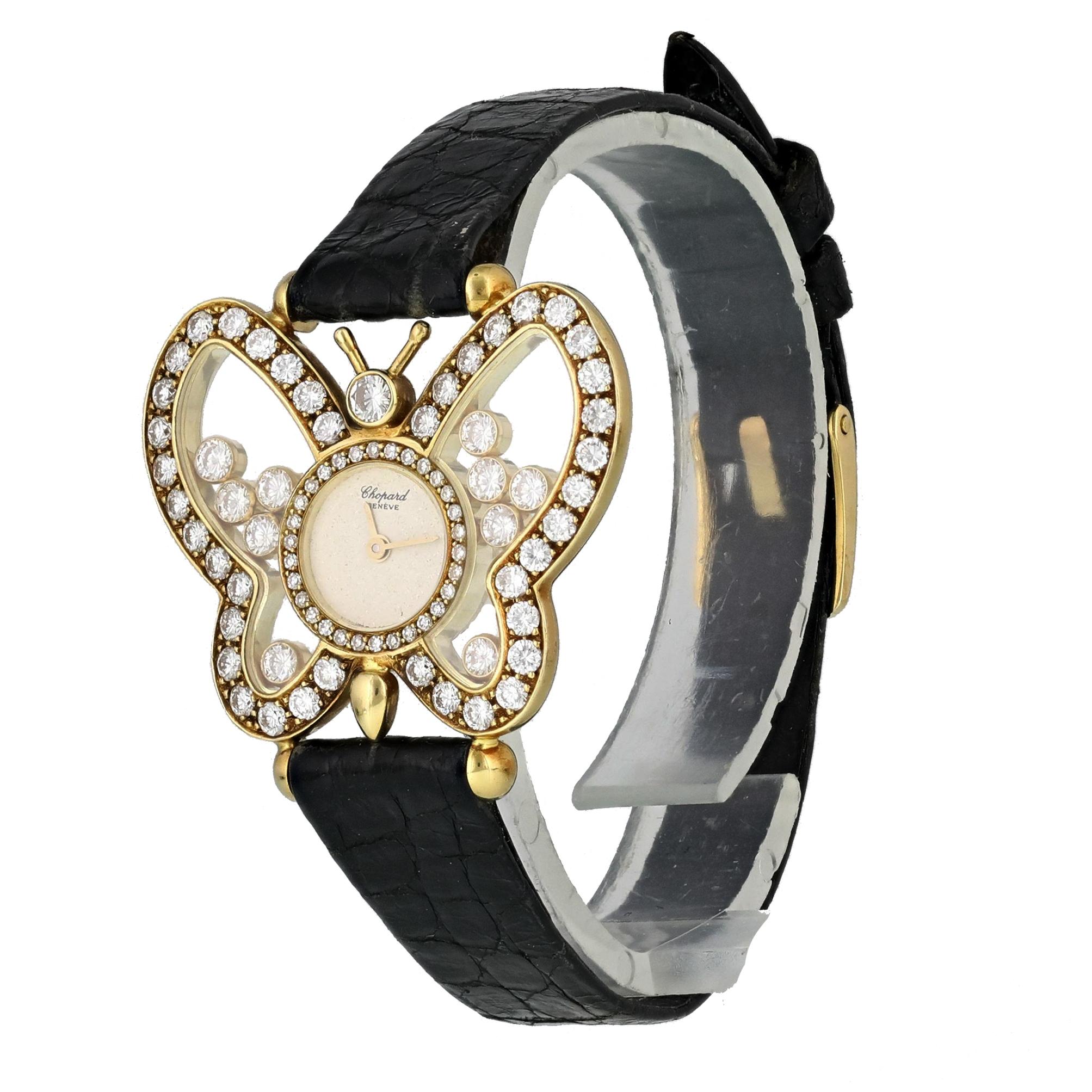 Chopard Happy Diamonds Happy Butterfly Ladies Watch For Sale at 1stDibs