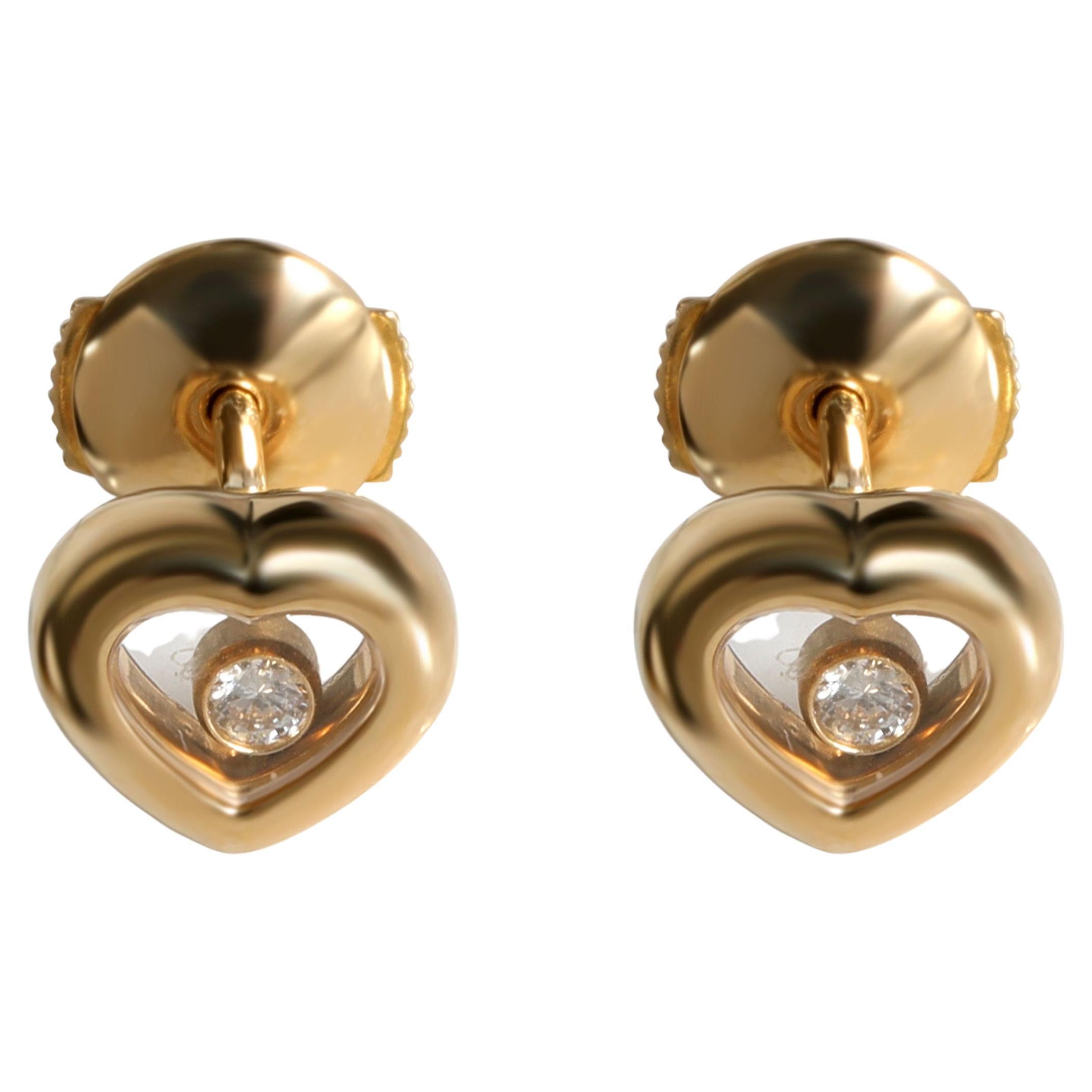 Chopard Floating Diamond Heart Gold Earrings at 1stDibs | chopard heart ...