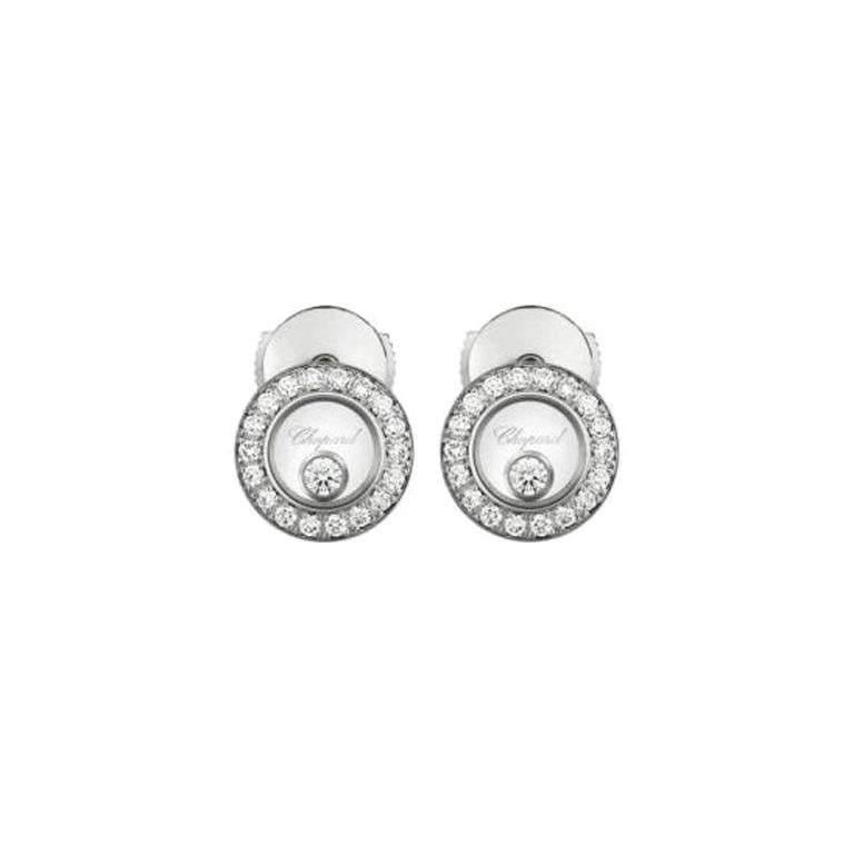 Chopard Happy Diamonds Icons Earrings Pins 83a017/1201 For Sale at 1stDibs
