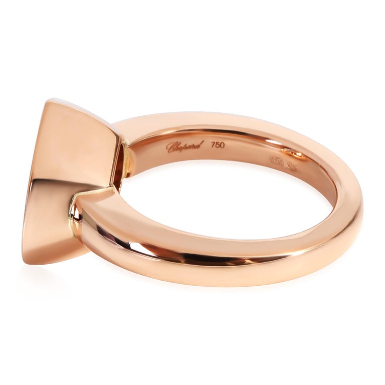 Chopard Happy Diamonds Ring in 18K Rose Gold 0.24 CTW For Sale at 1stDibs