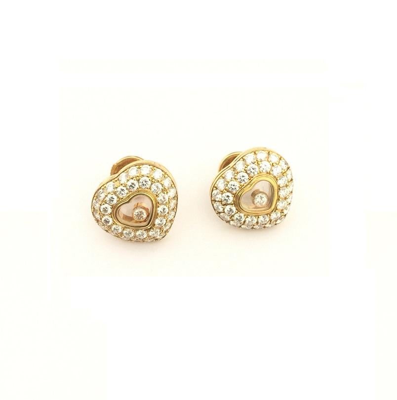 Chopard Happy Heart Happy Diamond Earring 83/5362-20 at 1stDibs ...