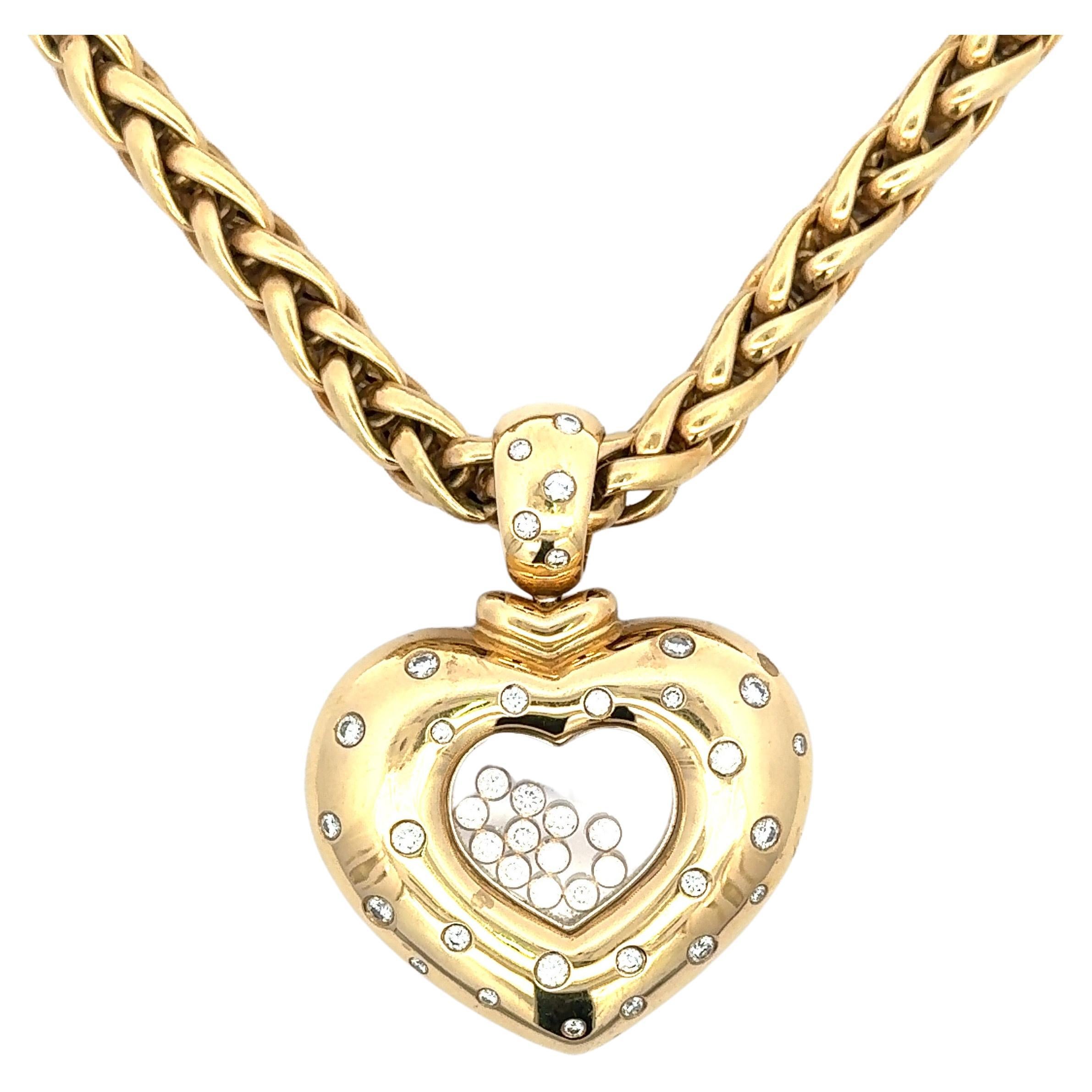 Chopard Happy Diamonds 18K Yellow Gold Men Watch Ref 1153 For Sale at ...