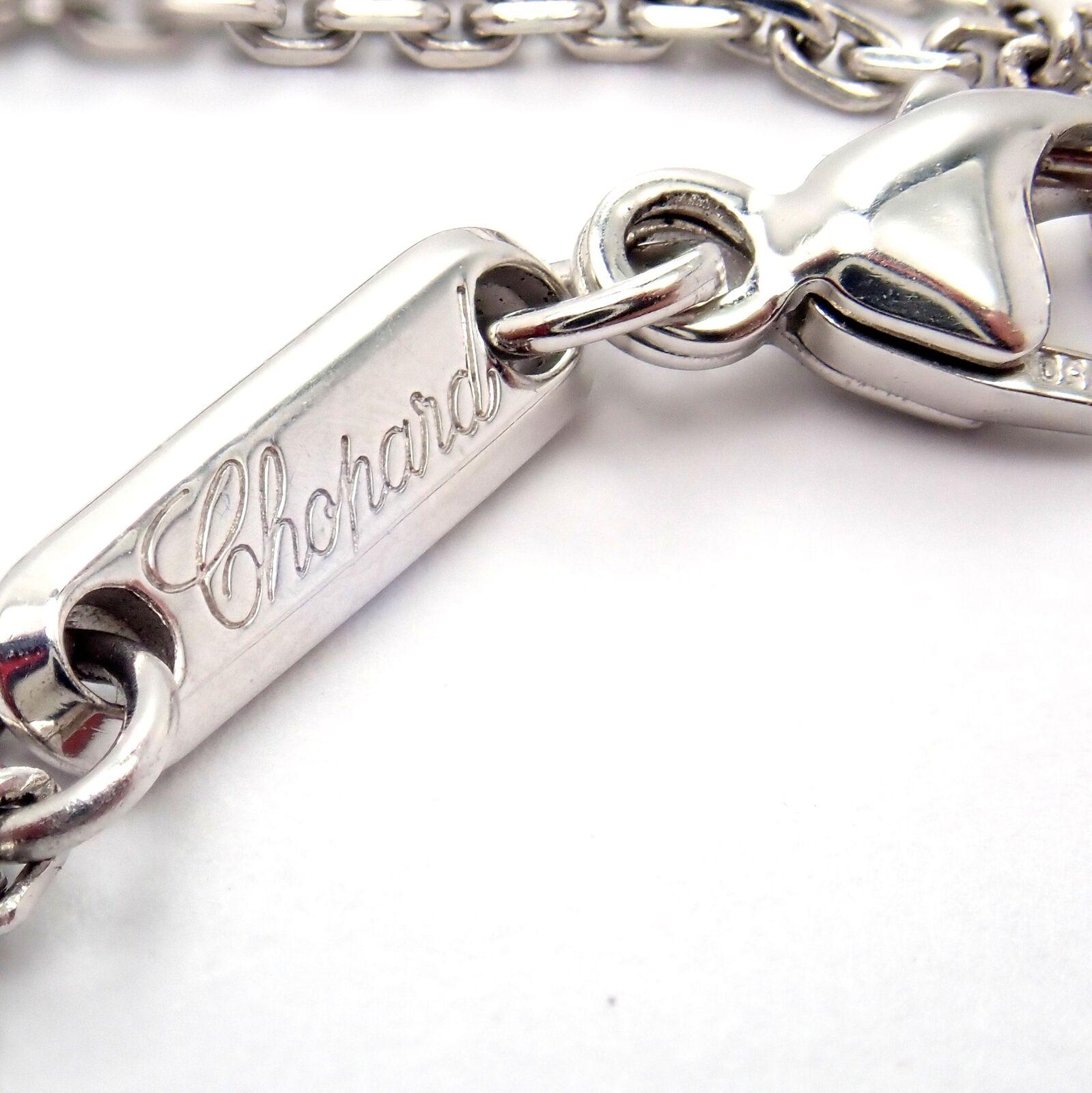 Chopard Happy Spirit Heart Diamond Large White Gold Pendant Necklace at ...