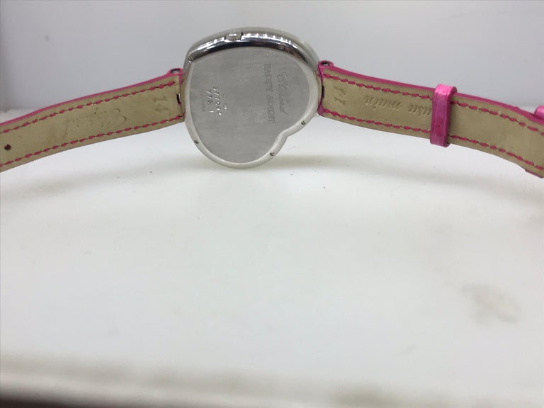 Chopard Happy Spirit Hearts White Gold Pink Mother of Pearl Ladies ...