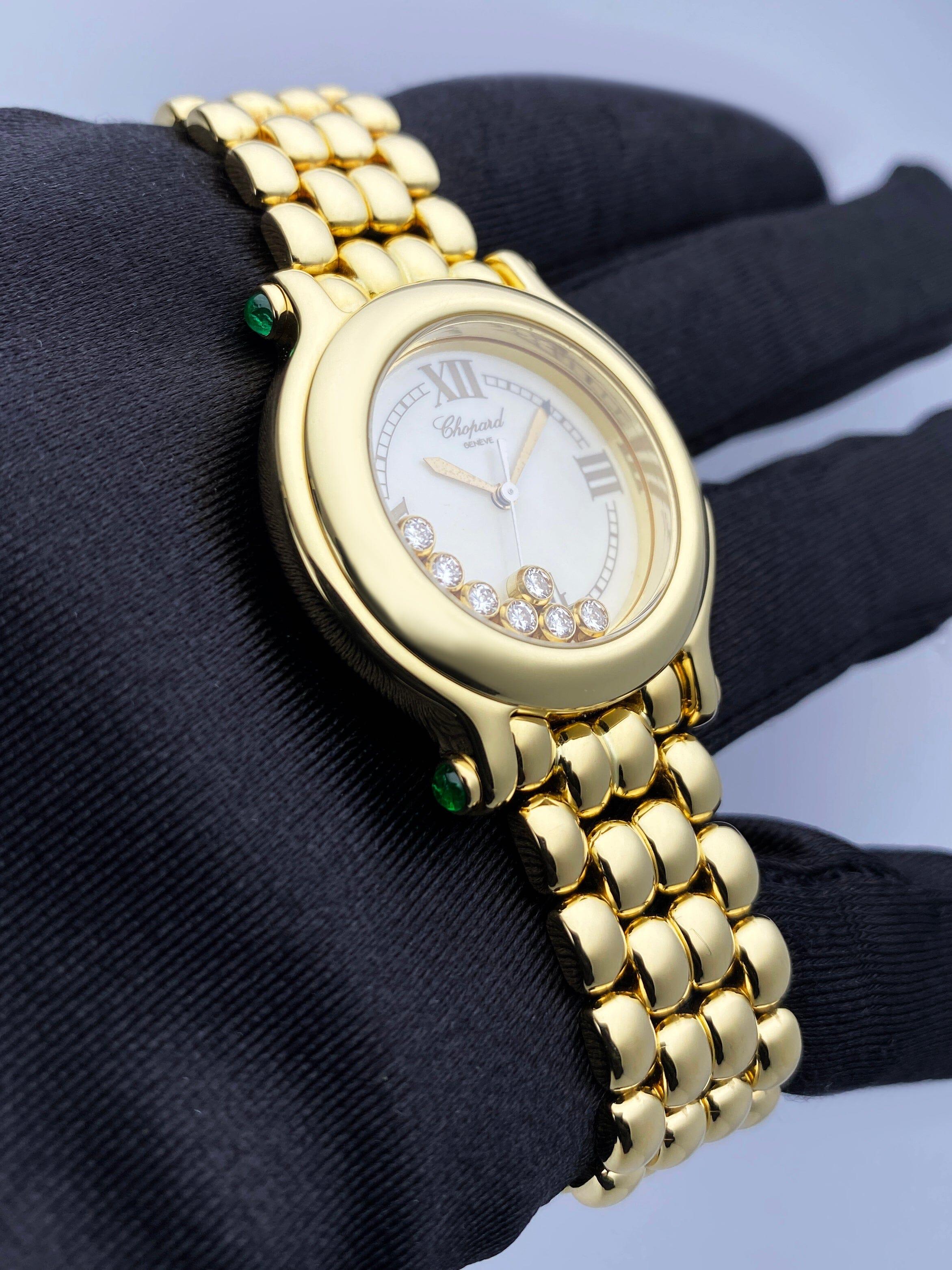 Chopard Happy Sport 27/6137-22 MOP 18k Yellow Gold Ladies Watch For ...