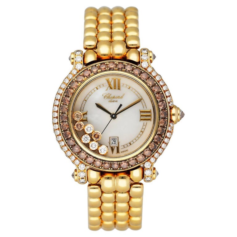 Chopard Happy Sport 27/6817 Diamond MOP Dial Ladies Watch For Sale at ...