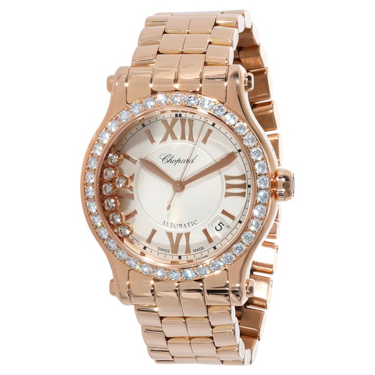 Chopard Happy Sport 274808-5004 Unisex Watch in 18kt Rose Gold For Sale ...