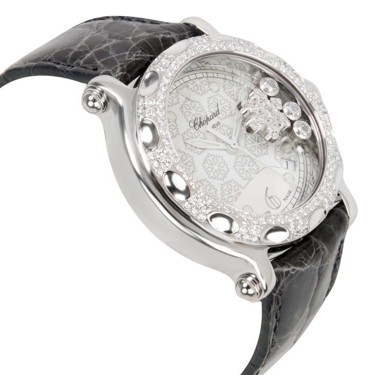 Chopard Happy Sport 288946-2001 Unisex Snowflake Watch in Steel and 18K ...