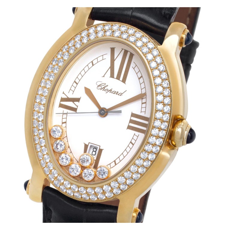 Chopard Happy Sport Watch Original Double Row Diamond Bezel and 7 ...