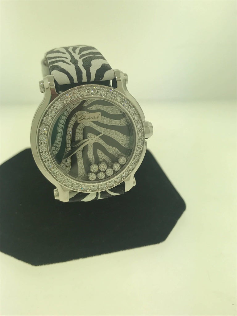 Chopard Happy Sport Animal World Gold and Diamond Ladies Watch 27/8475 ...