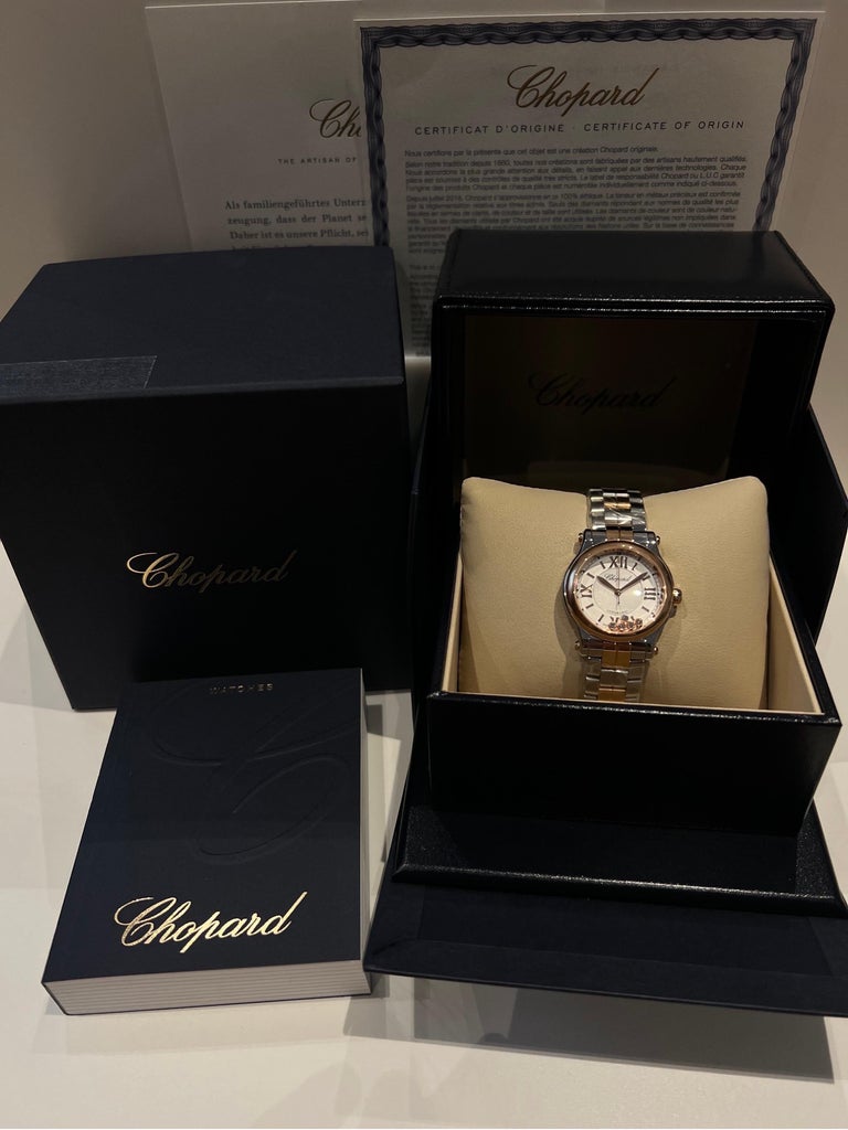 Chopard Happy Sport Automatic Bicolor 278573-6017 For Sale at 1stDibs