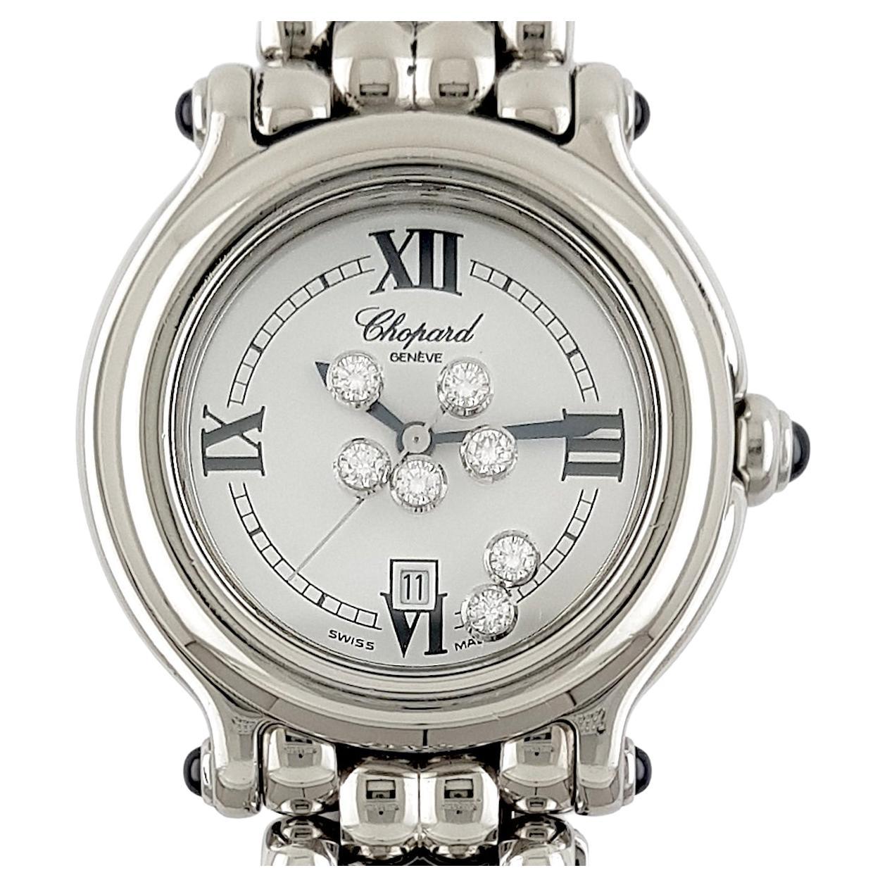 Chopard Happy Sport Jewelry Gold 18k Rubies Steel Diamonds Box Paper ...