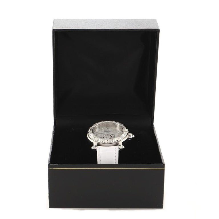 Chopard Happy Sport Snowflake Round Quartz Watch Stainless Steel and ...