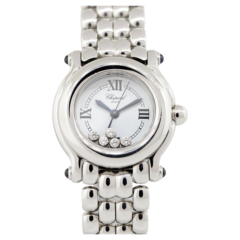Chopard Happy Sport Stainless Steel Diamond Ladies Watch in Stock For ...