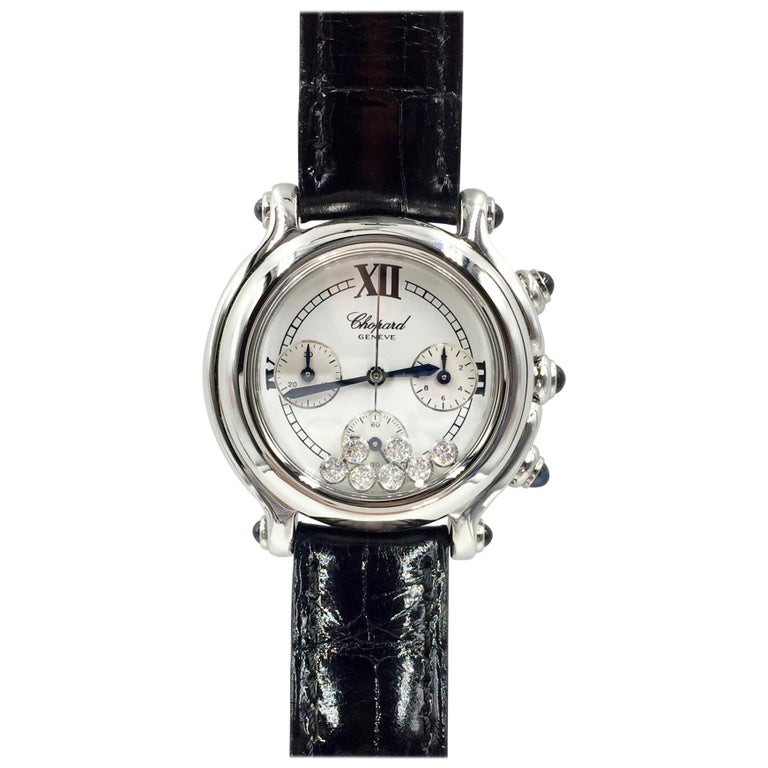 Chopard Happy Sport Stainless Steel Quartz Watch at 1stDibs