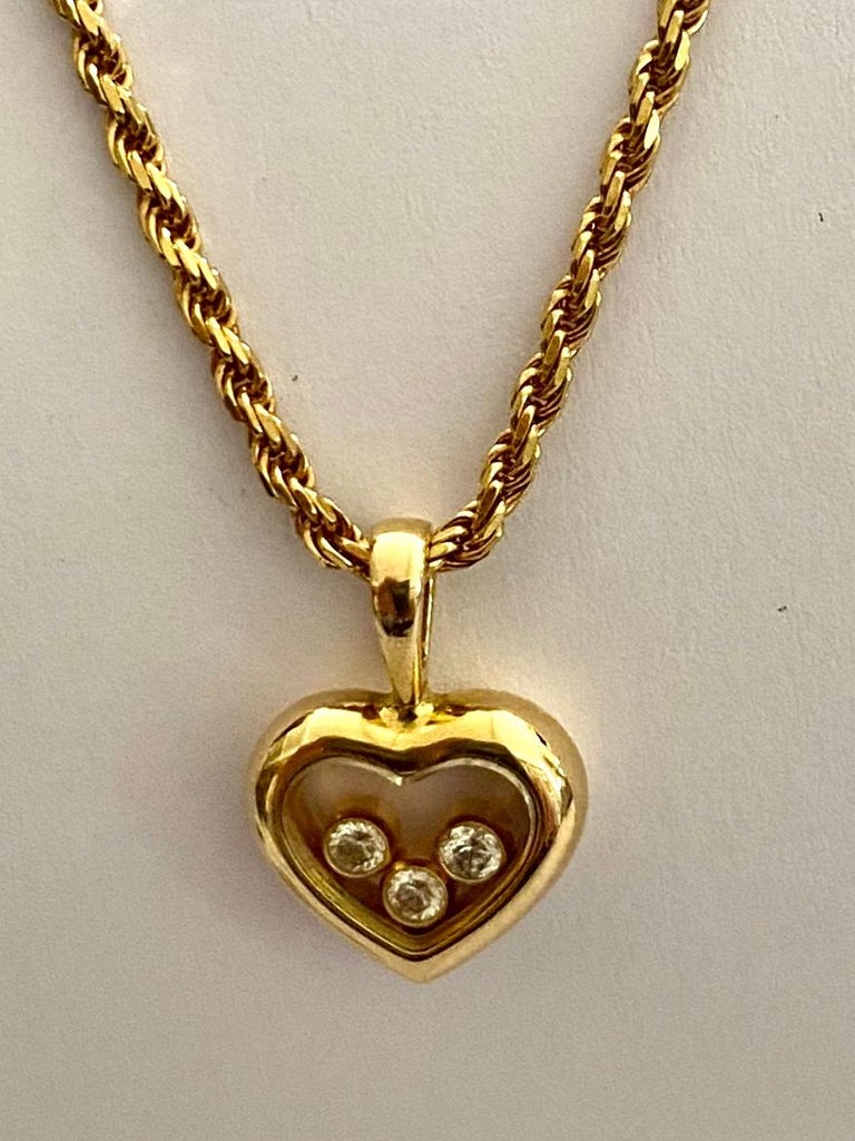 Chopard Hart Pendant with Yellow Gold Chain, 1994 at 1stDibs | 14k gold ...
