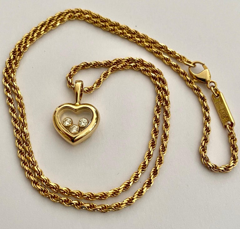Chopard Hart Pendant with Yellow Gold Chain, 1994 at 1stDibs | 14k gold ...
