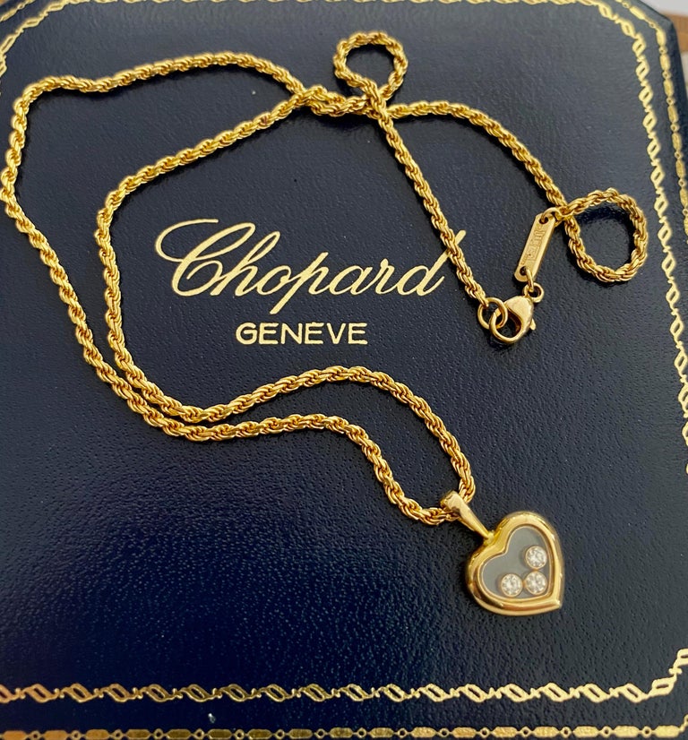 Chopard Hart Pendant with Yellow Gold Chain, 1994 at 1stDibs | 14k gold ...