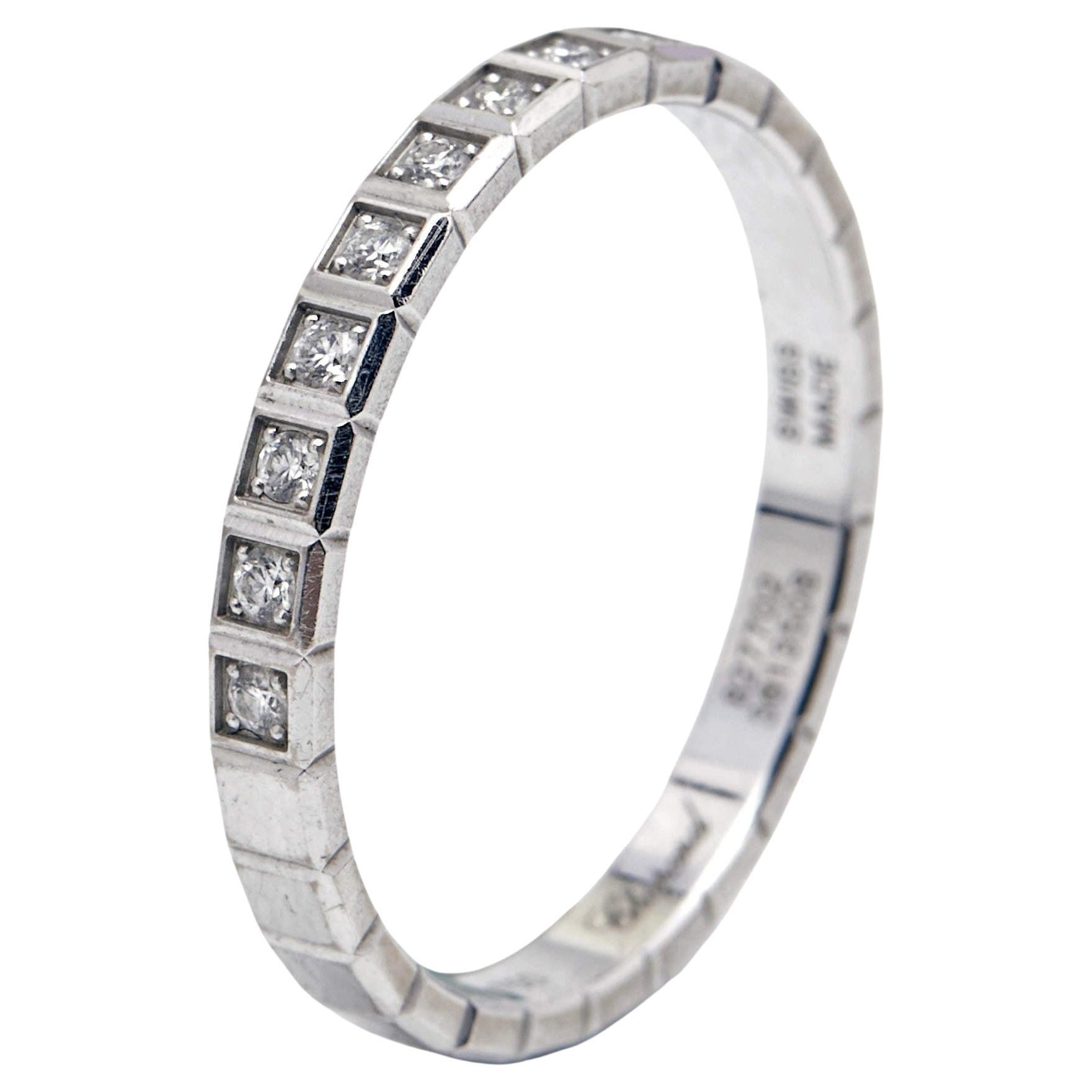 Chopard "Ice Cube Pure" Eternity Ring in 18k Rose Gold with Diamonds For Sale at 1stDibs