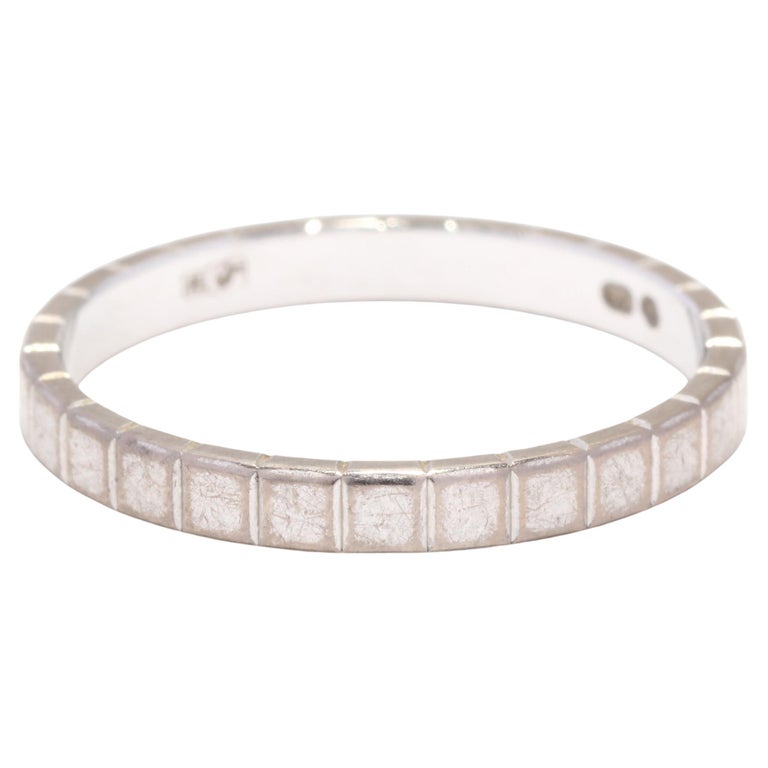 Chopard Ice Cube Eternity Band Ring, 18K White Gold, Ring, Simple For ...