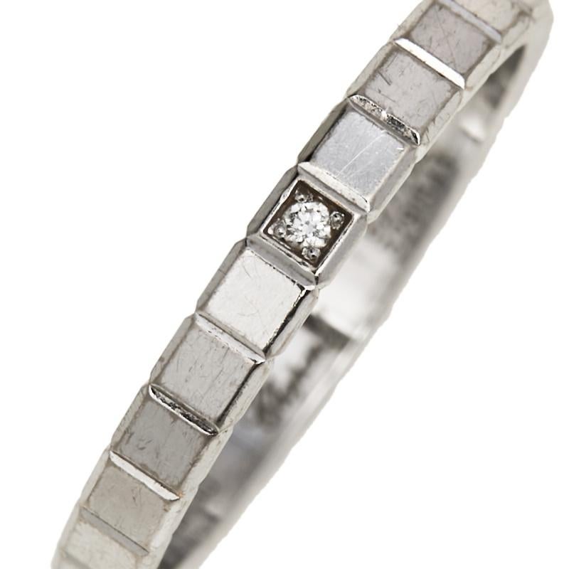 Chopard Ice Cube Pure Diamond 18K White Gold Band Ring 53 For Sale at ...