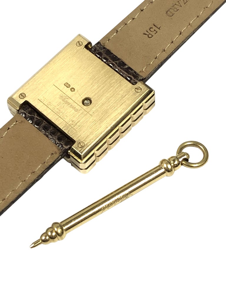 Chopard Ice Cube Yellow Gold Ladies Quartz Wrist Watch For Sale at 1stDibs