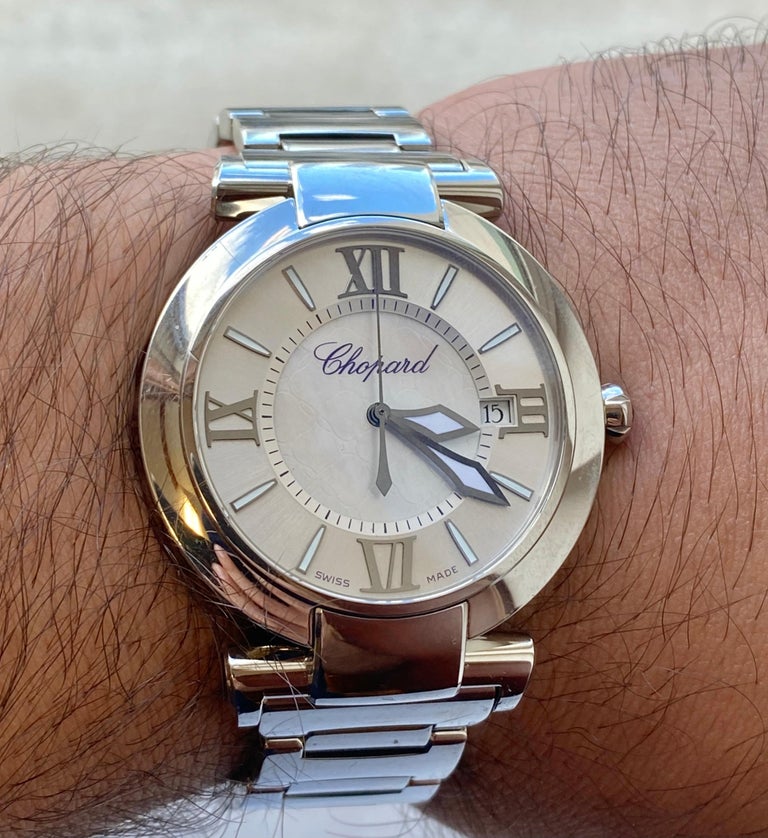 Chopard Imperiale Men's Stainless Steel with Box and Papers For Sale at ...