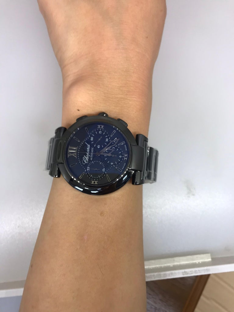 Chopard Imperiale Automatic Chronograph Black Dial Men's Watch 38/8549 ...