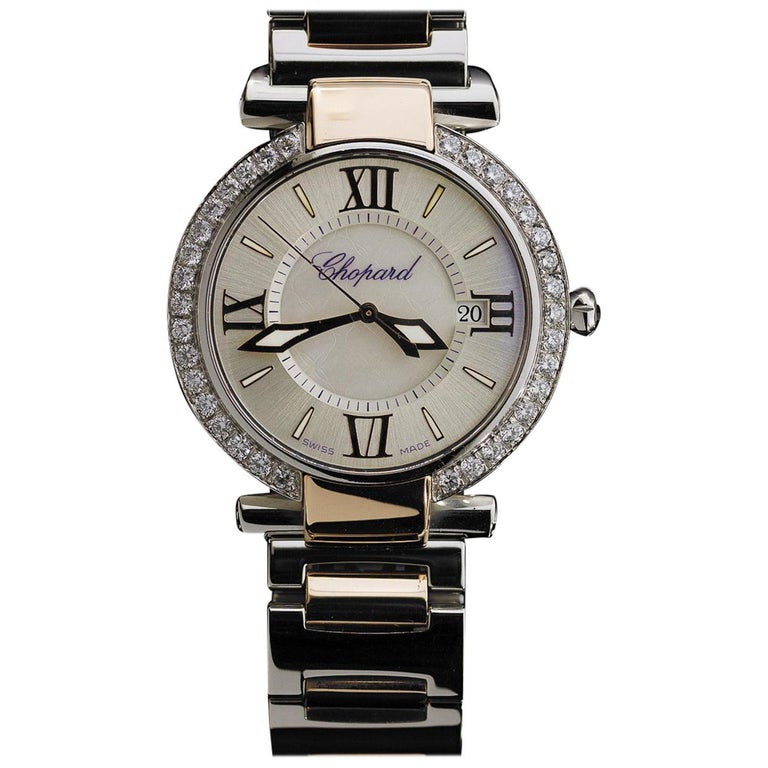 Chopard Imperiale SS Rose Gold Diamond Watch at 1stDibs