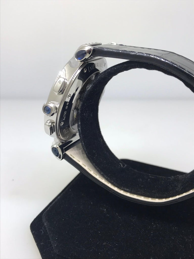 Chopard Imperiale White Gold Diamond Ladies Chronograph Watch 38/4211 ...