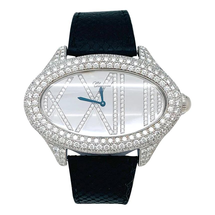 Chopard Jewelry Watch, White Gold Set with Diamonds at 1stDibs