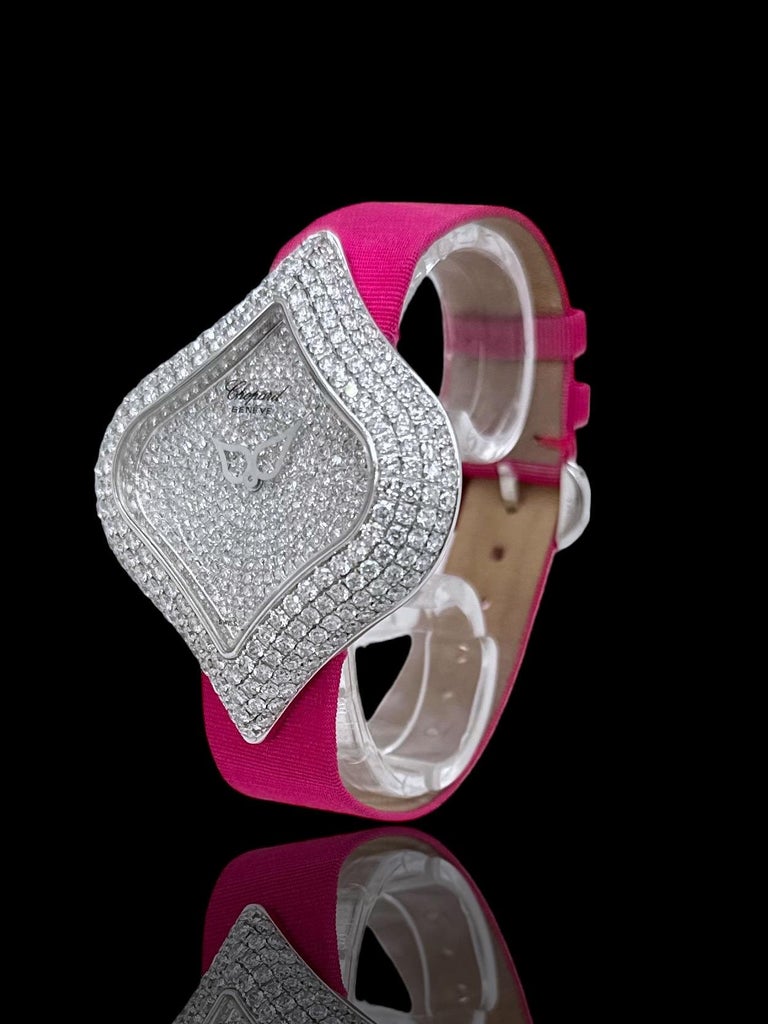 Chopard Joaillerie Pushkin (Large one) in 18kt White Gold, Full Paved ...