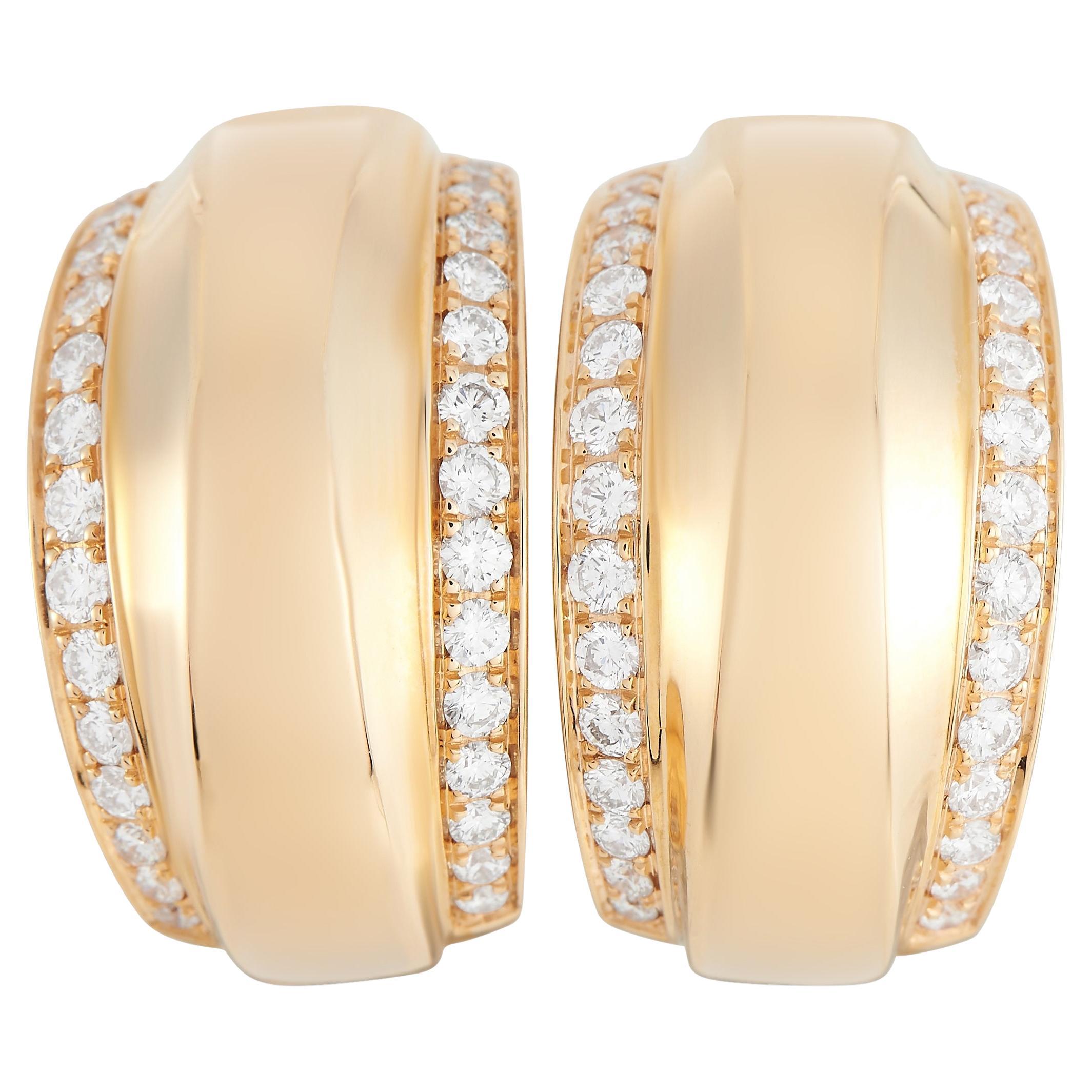 Chopard 'La Strada' Yellow Gold and Diamond Earrings at 1stDibs ...
