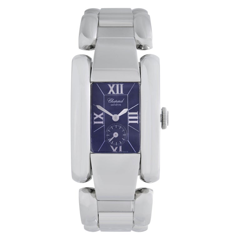 Chopard La Strada Geneve Stainless Steel Blue Dial Quartz Ladies Watch ...