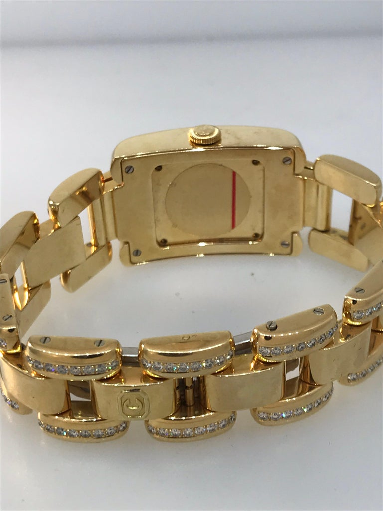 Chopard La Strada Yellow Gold and Diamond Bracelet Ladies Watch 41/6916 ...
