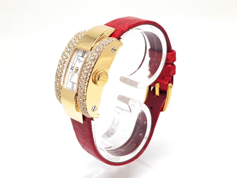 Chopard La Strada Yellow Gold White Diamonds Watch at 1stDibs | chopard ...