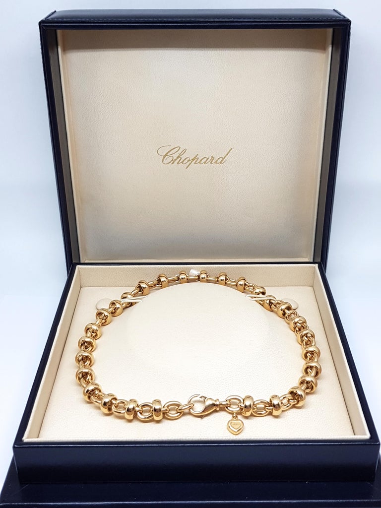 Chopard Les Chaines 18 Karat Yellow Gold Link Necklace Bracelet Set ...