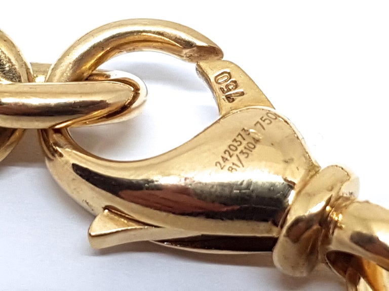 Chopard Les Chaines 18 Karat Yellow Gold Link Necklace Bracelet Set ...