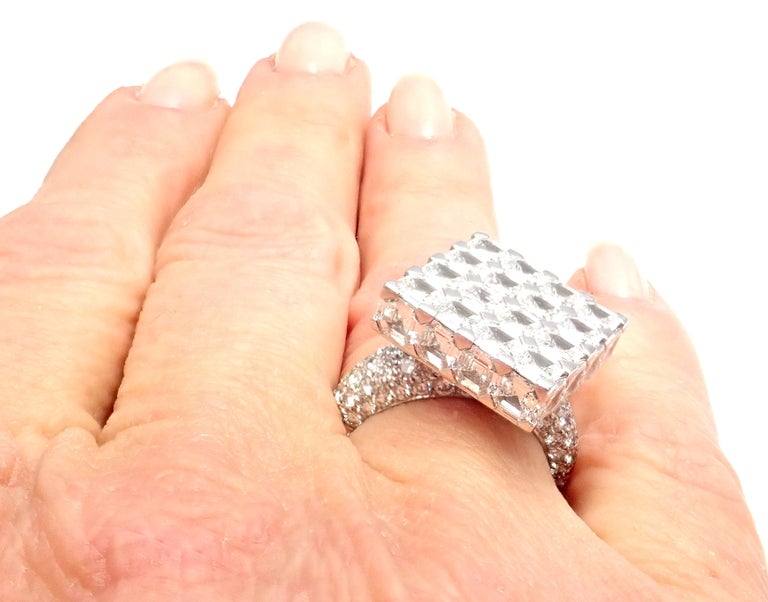 Chopard Limited Edition Super Ice Cube 15 Carat Diamond Rotating White ...