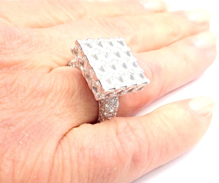 Chopard Limited Edition Super Ice Cube 15 Carat Diamond Rotating White ...