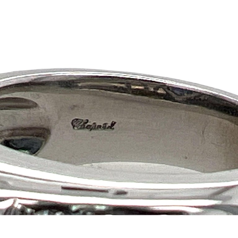 Chopard Love Natural Blue Sapphire Diamond 18 Karat White Gold Band ...