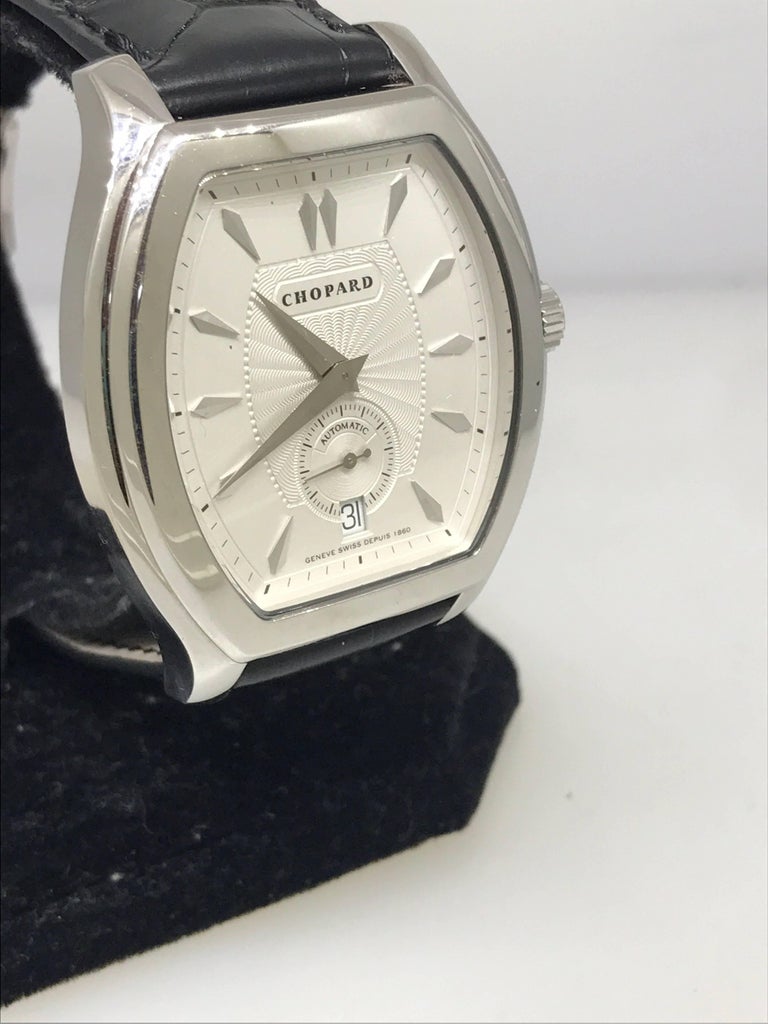 Chopard L.U.C White Gold Tonneau Shape Silver Dial Automatic Men’s ...