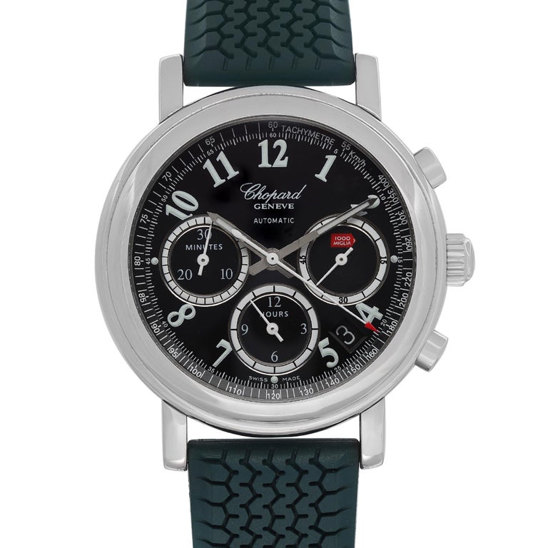 Chopard Mille Miglia Steel Black Dial Automatic Mens Watch 16/8331 For ...