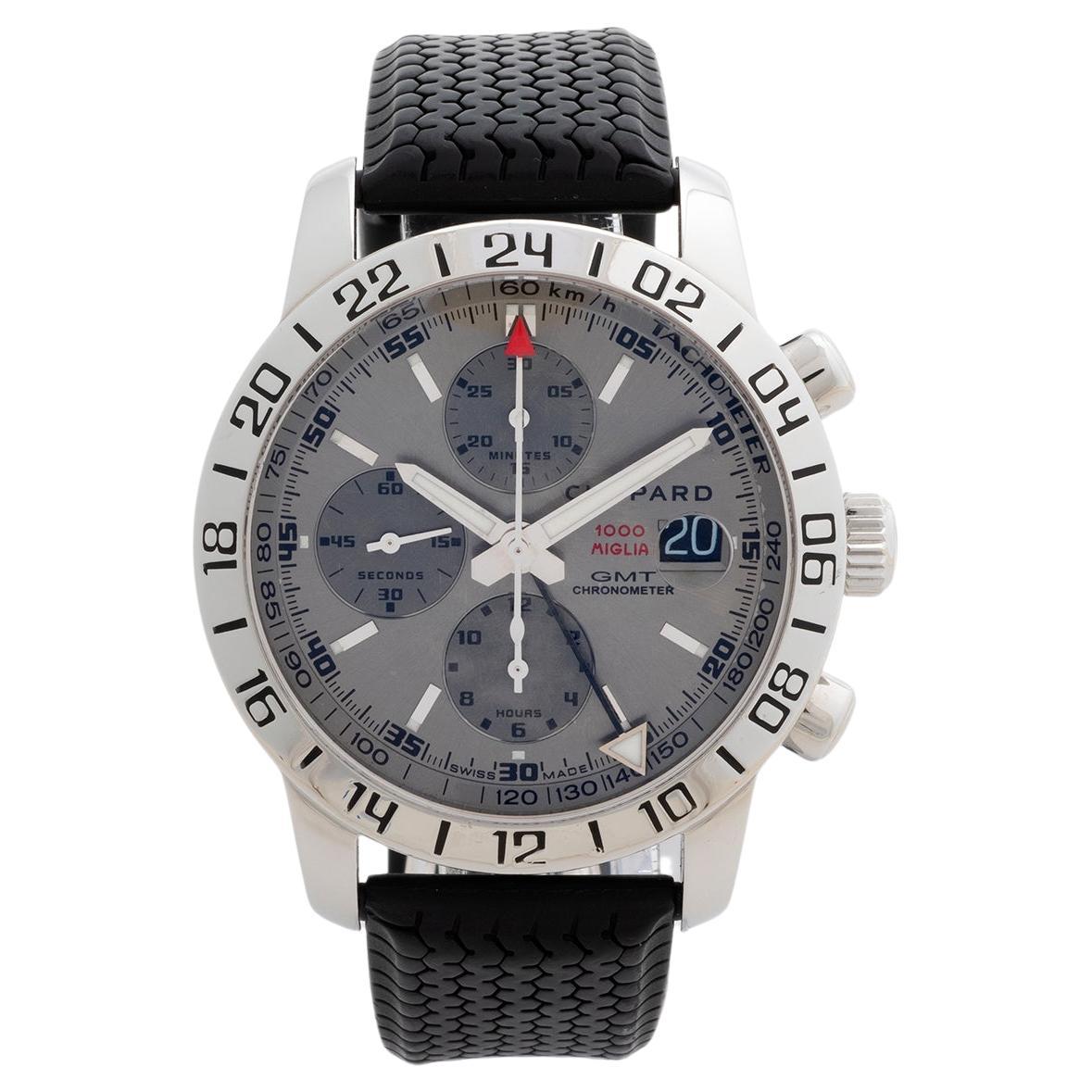 Chopard Mille Miglia Chronograph GMT Wristwatch Ref 168992. Grey ...