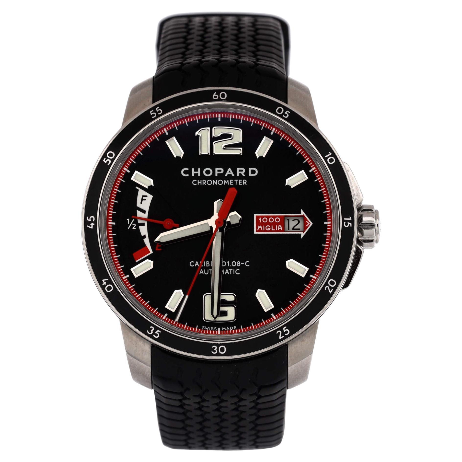 Chopard Mille Miglia Steel Black Dial Automatic Mens Watch 16/8331 For ...