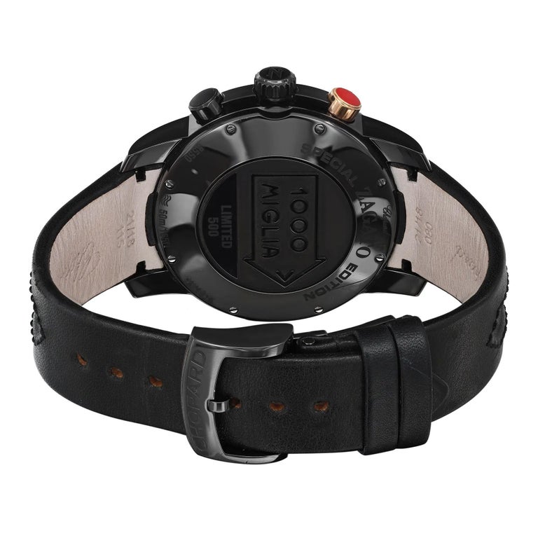 Chopard Mille Miglia Zagato GMT PVD Steel Black Dial Mens Watch 168550 ...