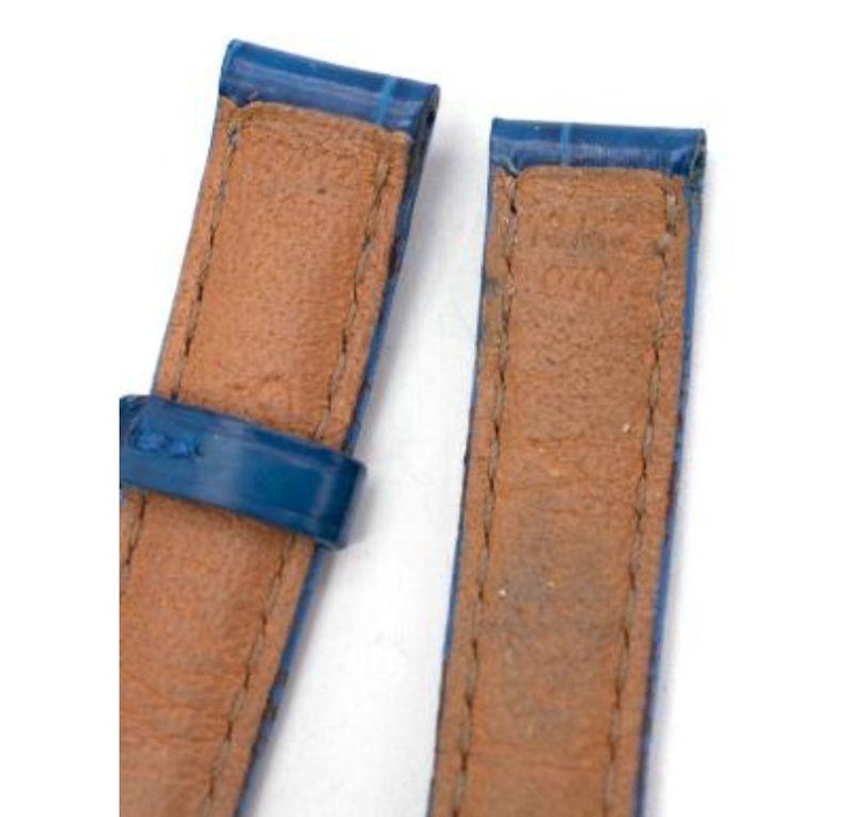 Chopard Navy Blue Alligator Leather Watch Strap For Sale at 1stDibs