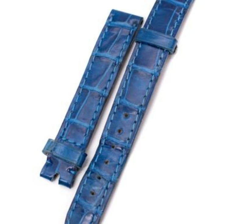 Chopard Navy Blue Alligator Leather Watch Strap For Sale at 1stDibs