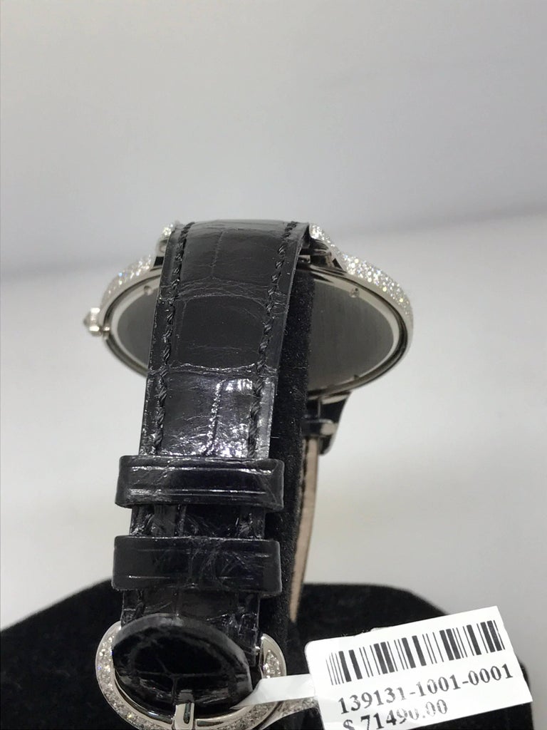 Chopard Oblong Boutique Edition Oval Classique Pave Diamond Leather ...