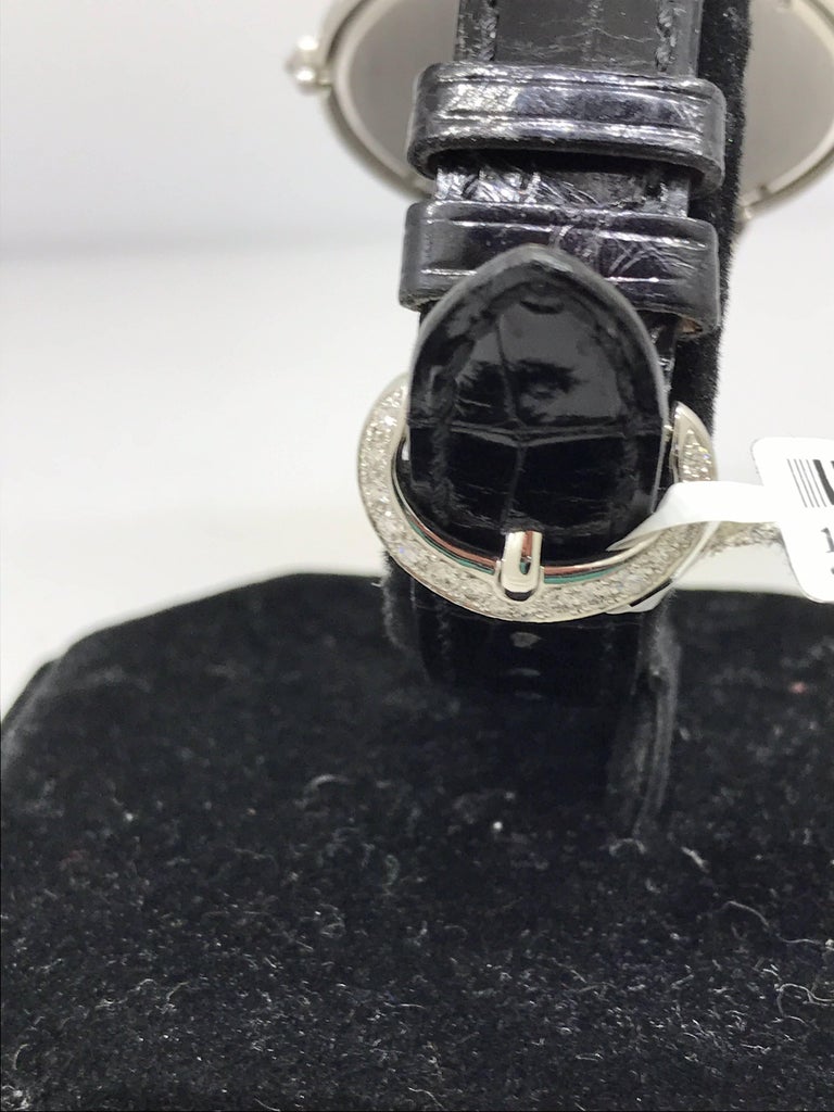 Chopard Oblong Boutique Edition Oval Classique Pave Diamond Leather ...